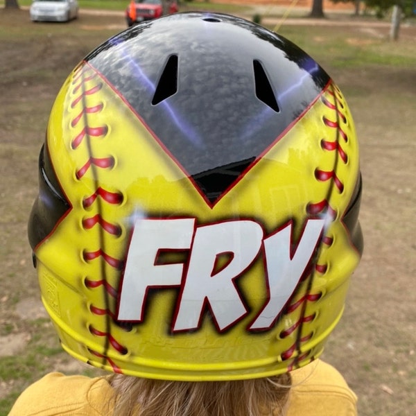 Airbrushed Batting Helmets, Personalized Batting Helmets - Etsy
