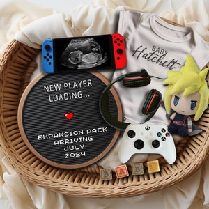 Digital Video Game Player Pregnancy Announcement, Gamer Baby Reveal ...
