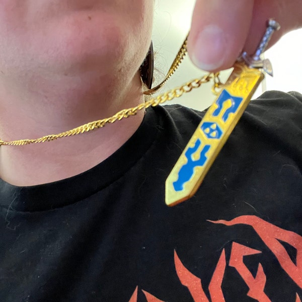 Zelda Master Sword Necklace: Breath of the Wild Removable Sword ...