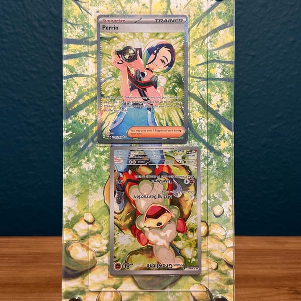 Perrin & Hisuian Growlithe Custom Pokémon Card Display Frame Case - Etsy