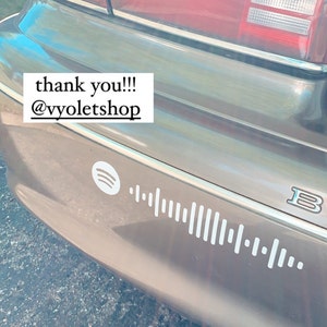 Custom Spotify Song Code Vinyl Decal Song Code Sticker | Etsy