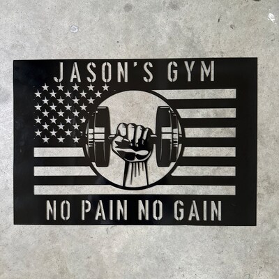 Metal American Flag Sign, American Flag Sign, Custom American Flag ...