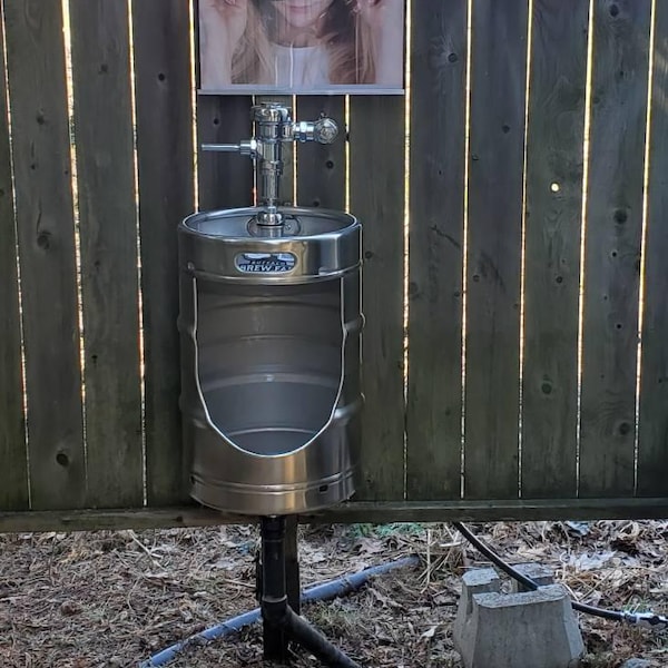Beer Keg Urinal Trough - Etsy