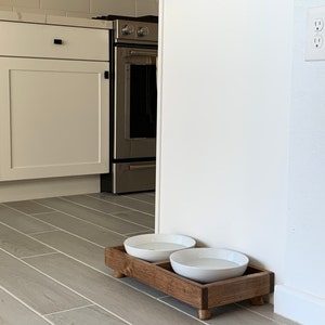 Large Modern Dog Food Stand Elevated Dog Feeder Dog Feeding Table ...