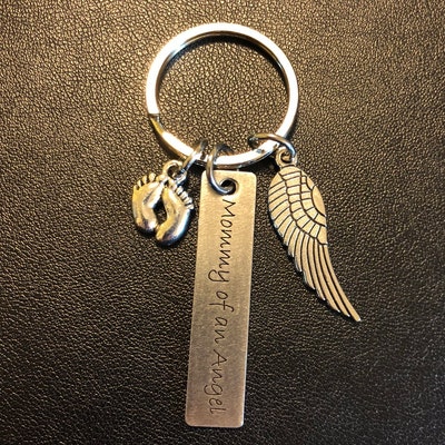 Baby Angel Keychain Mommy's Keychain Daddy's - Etsy