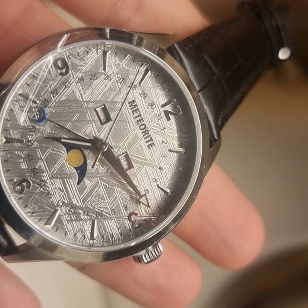 Meteorite Watch / Muonionalusta Meteorite / Unisex / Quartz Movement / Diameter 35mm*35mm / 18mm ...