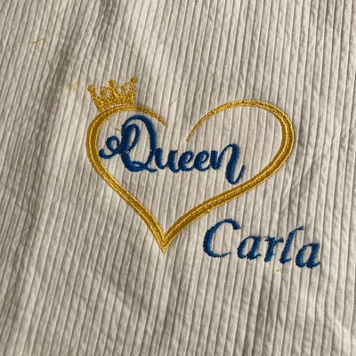 Queen Heart With Crown Embroidery Design, Queen Machine Embroidery ...
