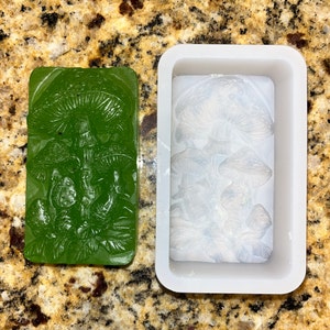 CELESTIAL MAN SOAP Silicone Mold Bar Mould 5,5oz Resin Plaster ...