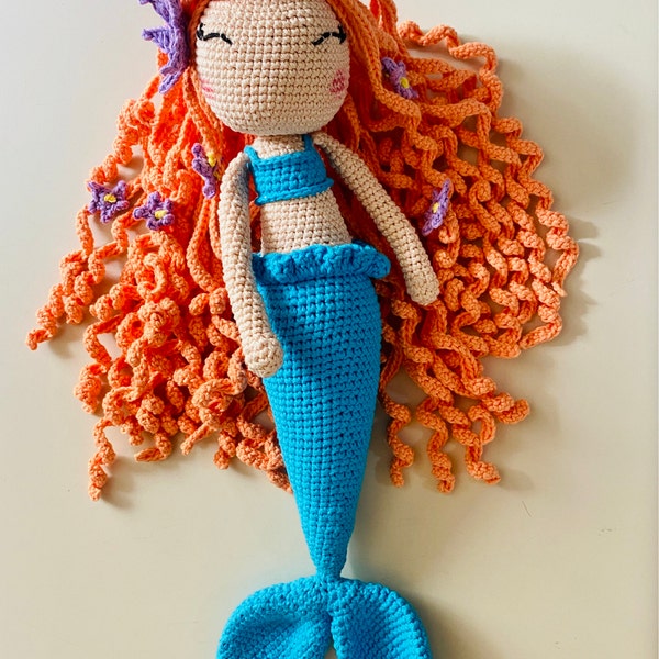 Mermaid Crochet Doll Pattern: Amigurumi Sirenita Tutorial - Etsy