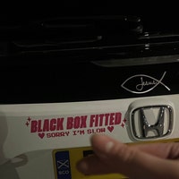 Funny Car Sticker Stitch Pulling Back Gas Fuel Cap Car Sticker Colour ...