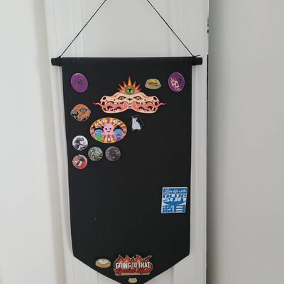 Mini Long Pin Banner Enamel Pin Display Pick Your Color - Etsy