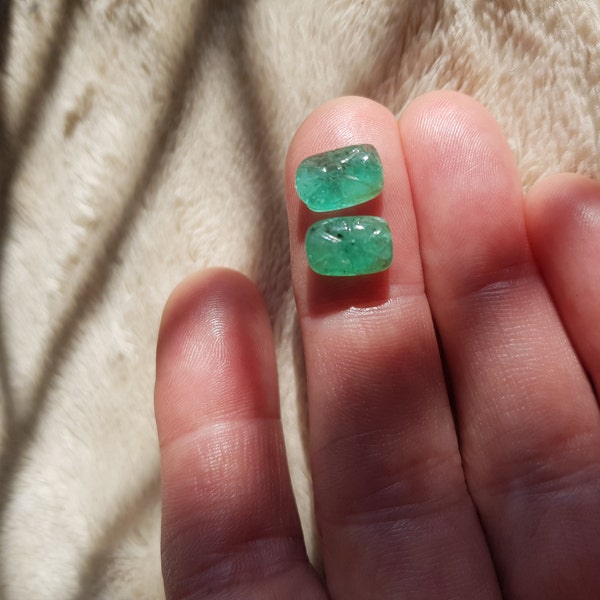 Rare Shade Natural Emerald Gemstone From Zambia Mines ~ 10.98 Carat ...