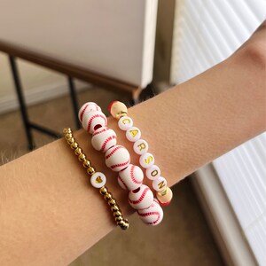 12mm Acrylic Baseball Beads, Sports Beads, Baseball Team Beads, Beads ...