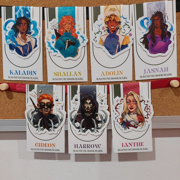 Stormlight Archive Magnetic Bookmarks Kaladin Adolin Shallan Jasnah ...