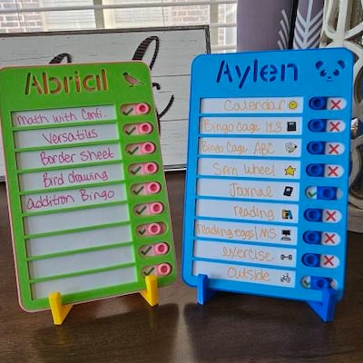 Sliding Chart, Routine Chart, Daily Checklist, Kids Daily Tasks, Daily ...