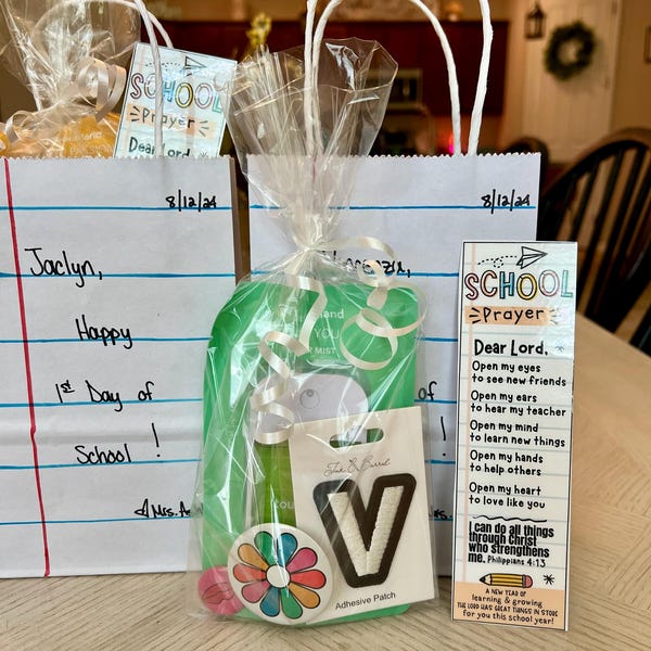 Backpack Blessing Kit, Back to School Blessing, Backpack Prayer, First ...
