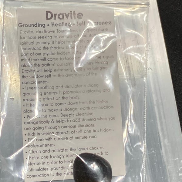 Dravite Tourmaline Stone (0.3" - 1") Dravite Stone - Tumbled Dravite ...