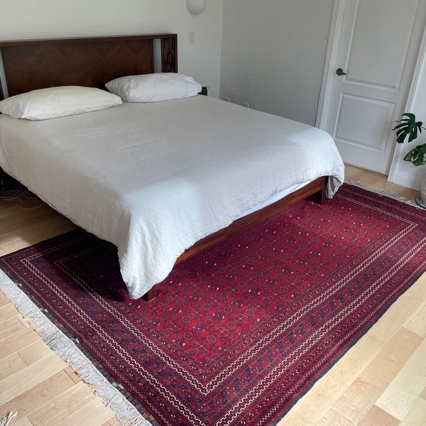 9x12 Ft Large Antique Rug Afghan Handmade Large Area Elephant Foot Rug ...