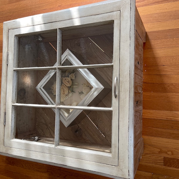 Shadow Box Display Table 3 Pane Antique Window Coffee Table Custom Made ...