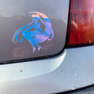 Hololive Holomyth Inspired Vinyl Car Peeking Sticker Ninomae - Etsy