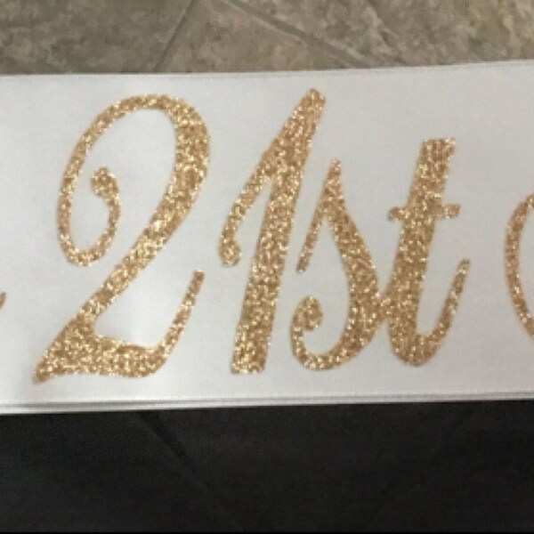 21st Birthday Sash - 21st Birthday - Best Friend Birthday - Custom ...
