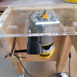 Dewalt Plunge Router Adapter for Festool Track Saw Guide Rails DCW600B ...