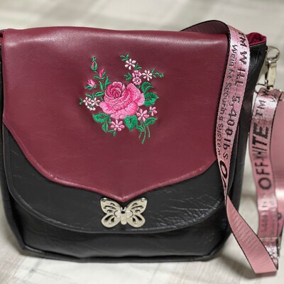 Purple Roses Embroidery Designs Flowers Embroidery Design Machine ...