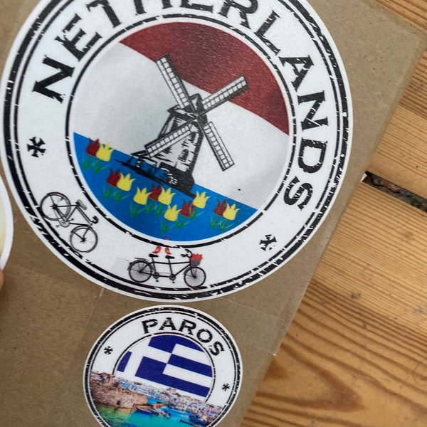 Greece Athens Seal Sticker Round Flag for Laptop Book Fridge Guitar ...