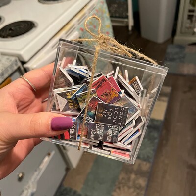 CUSTOM MINI BOOK Box: Mini Book Cube Book Gift Book Trinket - Etsy ...