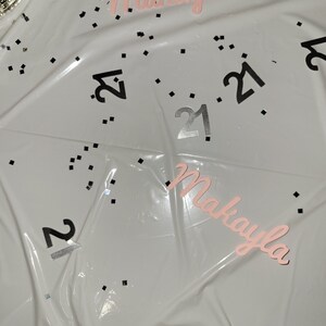 Personalized Confetti Custom Confetti Any Name and Number With Silver ...