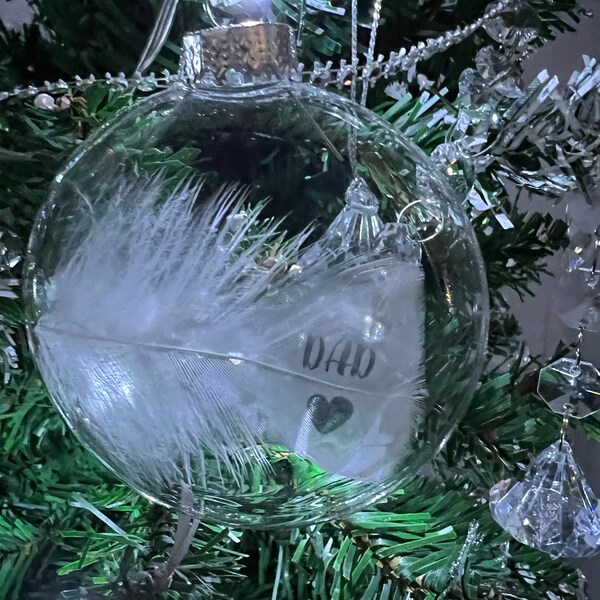 A Box of 6 Flat Glass Round Empty Baubles to Make Your Own Christmas ...