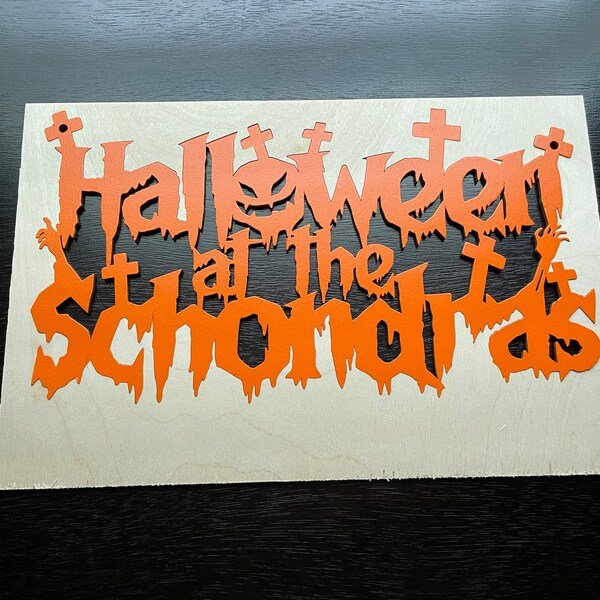 Halloween Decor Family Name Sign! Spooky and Personalised Sign and Wall ...