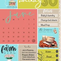 Boho Digital Planner Sticker Bundle Perfect Digital Sticker Sticker ...