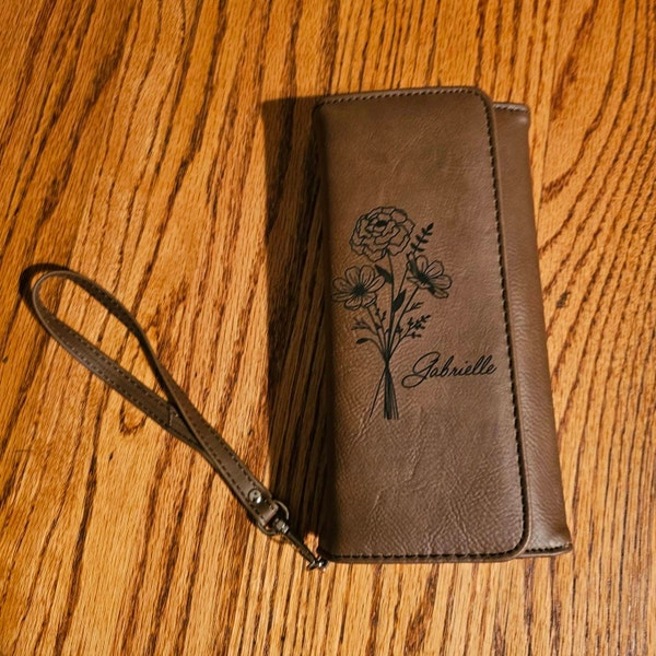 Birth Month Flower Engraved Manicure Set, Custom 7-piece Manicure and ...