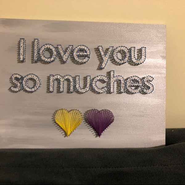 String Art Pattern & Instructions "balloon Hearts | String Art Patterns | String Art Template ...