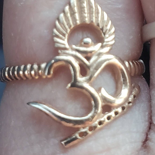 Om Ring, Lord Shiva Ring, Religious Ring, Hindu Devotee Ring, Yoga Ring ...