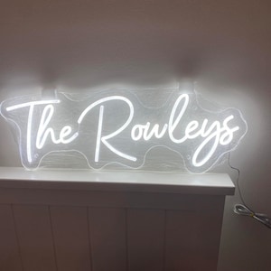 Neon Sign Custom Name, Vintage Name Sign, Custom Neon Sign Battery ...