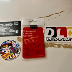 VW Retro Rabbit Sticker Grey and Blue - Etsy