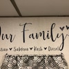 Custom Family Decal With Names Personalized Gift, Family Wall Decal ...