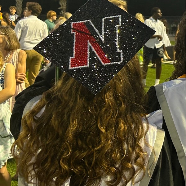 Pink Gold Graduation Cap Topper, Custom Grad Cap, Nurse Grad Cap ...