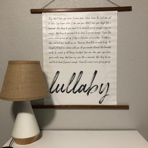 Custom Song Lyrics Print, Your Song Lyrics Printed, Lyrics Art, Wall ...