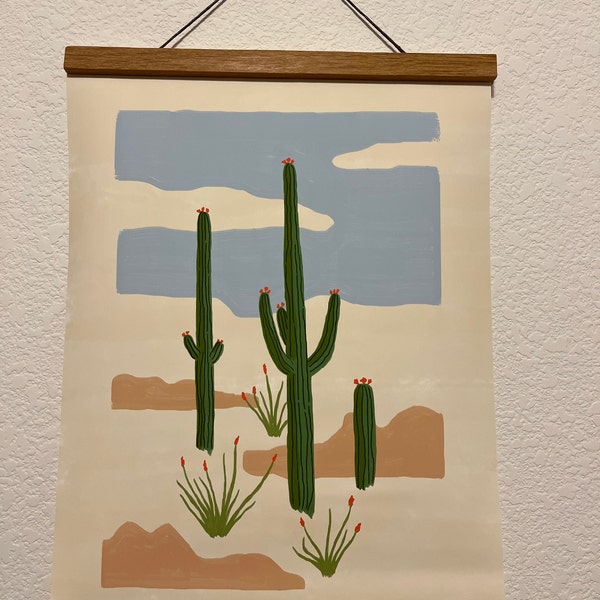 Desert Still Life Cactus Poster Art Print, Unframed - Etsy