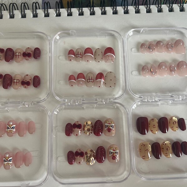 Sage Green Flower and White Ribbon / Durable Nails / Premium Nails ...