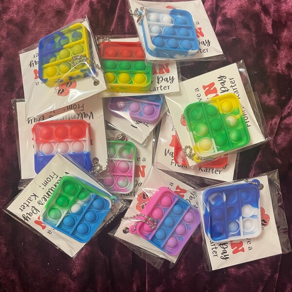 Personalized Pop It Valentine's Day Cards for Students - Etsy