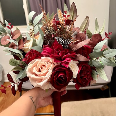 Floor Free Standing Arch Arrangement Aisle Flowers White Boho Pampas ...