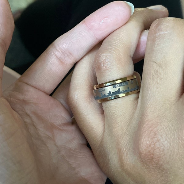 Gold Tungsten Circuit Board Wedding Band: Programmer Ring, Custom ...