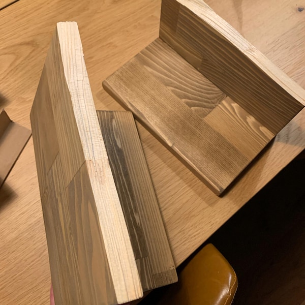 Solid Wood Floating Desk, Wall Mounted Desk, Wall Hanging Desk, Laptop ...