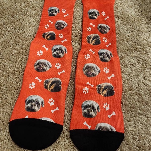 Custom Pet Socks, Dog Socks, Pup Socks, Dog Lover Gift, Cat Socks ...