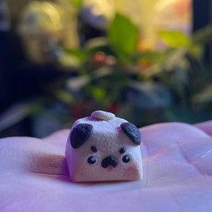 Bread Shiba Artisan Key Cap Kawaii Keycaps - Etsy