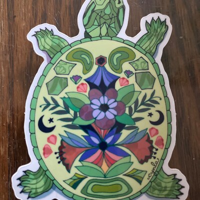 Turtle Sticker Box Turtles Turtle Stickers, Turtle Lover, 3 Inch Vinyl ...